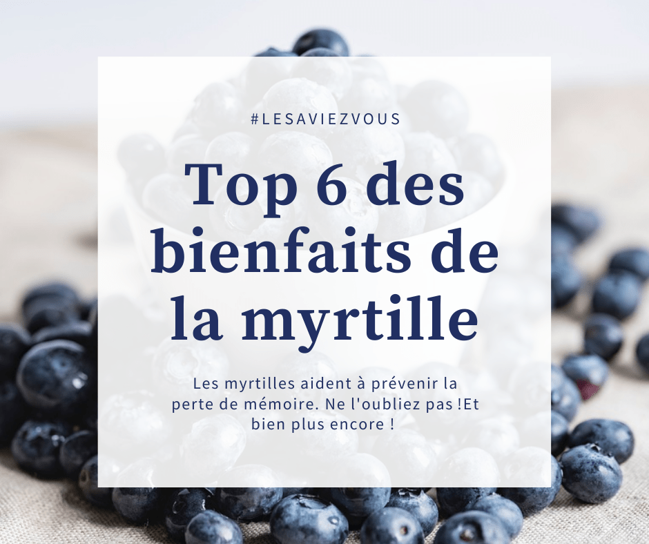 Top 6 des bienfaits de la Myrtille - Toulouse Santé